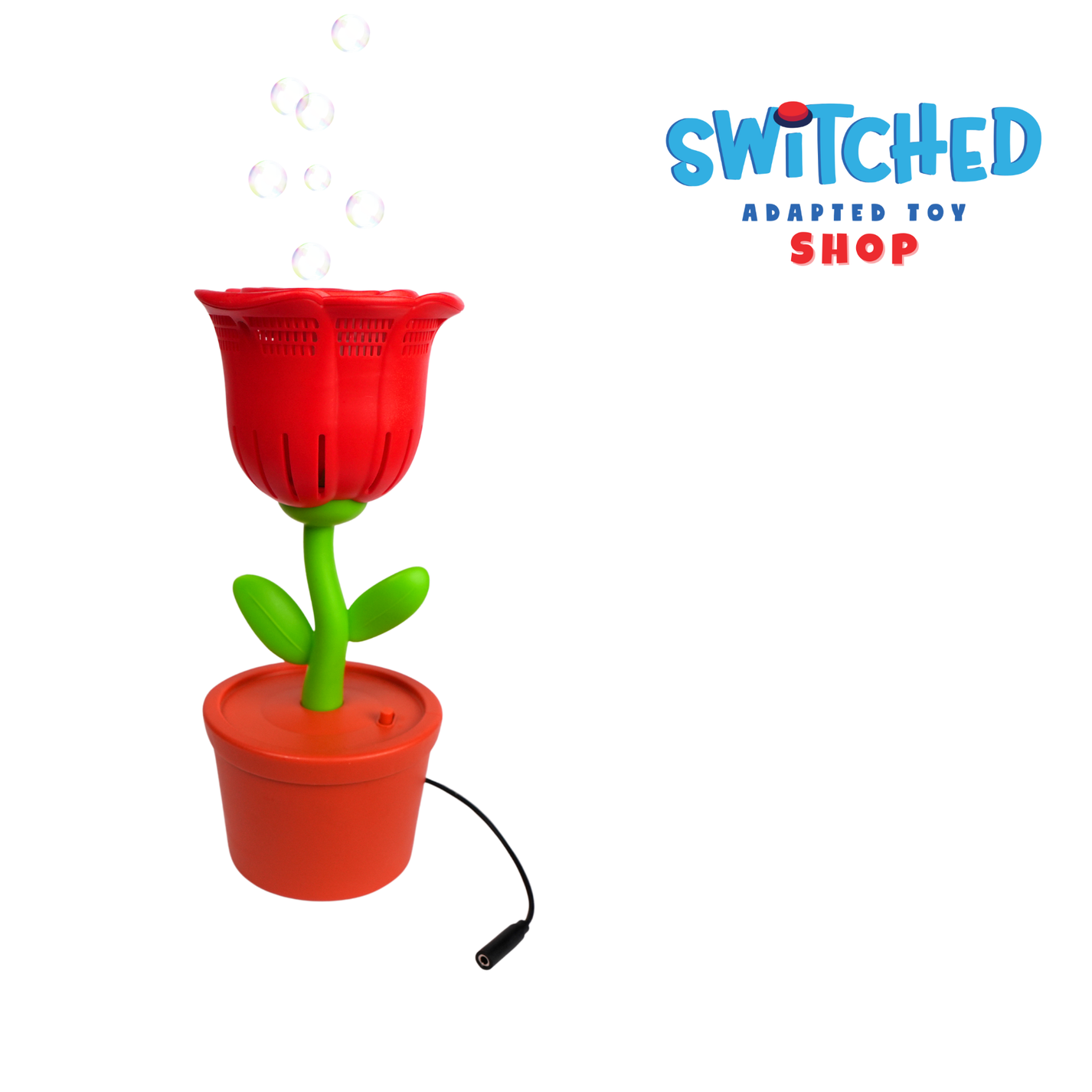 Switch Adapted Bubble Flowers Rose Bubble Blower – Switched Adapted Toys